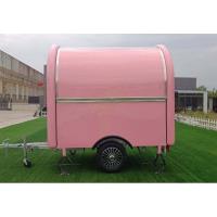 China 2024 Stainless Steel Mobile Coffee Food Car with Porch and Multiple Colors to Choose for sale