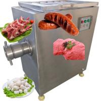China 380V Meat Grinder Electric Stainless Steel with 600kg Output Per Hour 700*600*950mm for sale