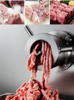 China 380V Meat Grinder Electric Stainless Steel with 600kg Output Per Hour 700*600*950mm for sale