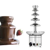 China Smart Thermostat Chocolate Fountain Machine Food Grade Stainless Steel for Dessert Making for sale