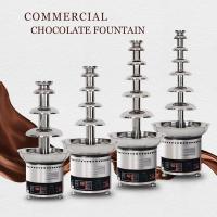 China Smart Thermostat Chocolate Fountain Machine Food Grade Stainless Steel for Dessert Making for sale