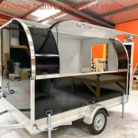 China 220v Voltage European Style Towable Food Trailer with Variety of Customizable Options for sale