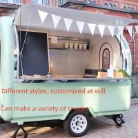 China Full Kitchen Food Truck Trailer High Capacity for Integrated Design Food Service Kiosk for sale