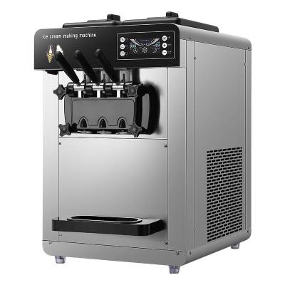 China Hygienic and Easy-to- 3-Flavor Home Ice Cream Maker Machine with 1500W Power for sale