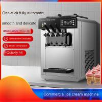 China Hygienic and Easy-to- 3-Flavor Home Ice Cream Maker Machine with 1500W Power for sale