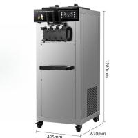 China Hygienic and Easy-to- 3-Flavor Home Ice Cream Maker Machine with 1500W Power for sale