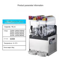China 12L*2 Capacity Ice Slush Machine for Home 48 KG High Capacity and Stainless Steel Body for sale