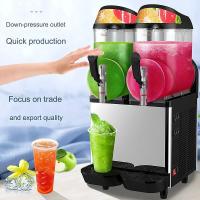China 12L*2 Capacity Ice Slush Machine for Home 48 KG High Capacity and Stainless Steel Body for sale