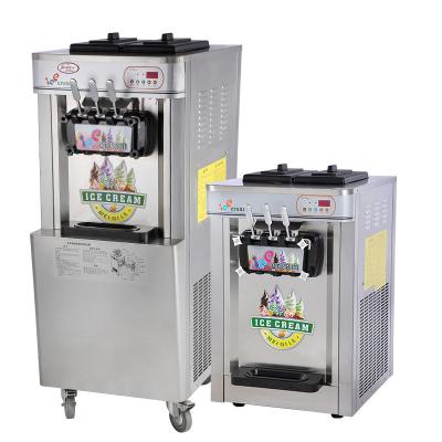 China High Productivity Soft Serve Ice Cream Machine 3 Flavor for Food Shop 504*705*1177mm for sale