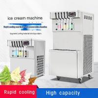 China Soft Serve Ice Cream Machine with 304 Food Grade Stainless Steel and Five Flavors for sale