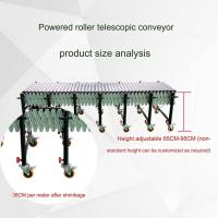 China 40 t/h Conveying Capacity Flexible Expandable Roller Conveyor for Your Requirements for sale
