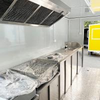 China Mini Food Truck Customized for Hot Dogs Ice Cream Pizza and BBQ Small Round Food Cart for sale