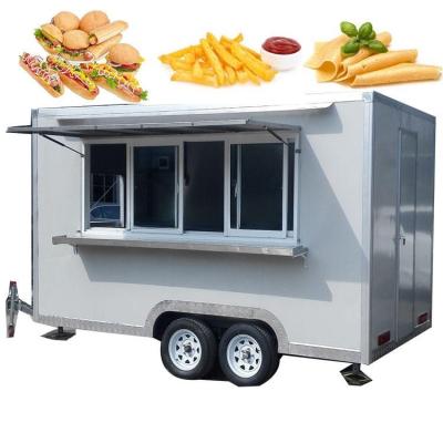China Customized Water System Mobile Food Truck Kitchen Van Concession Trailer for Tacos Coffee Cart Restaurant for sale