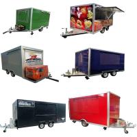 China Customized Water System Mobile Food Truck Kitchen Van Concession Trailer for Tacos Coffee Cart Restaurant for sale