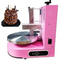 China Upgrade Your Cake Decorating Game with Our Round Cake Cream Icing Coating Machine for sale