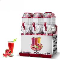 China 304 Stainless Steel Home Slush Machine with One-Click Cleaning and 3 Frozen Beverage Tanks for sale