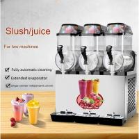 China 304 Stainless Steel Home Slush Machine with One-Click Cleaning and 3 Frozen Beverage Tanks for sale