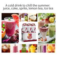 China Slush Maker Voltage 220-240v 12L/2*12L/3*12L Commercial Slush Machine Ice Frappe for sale