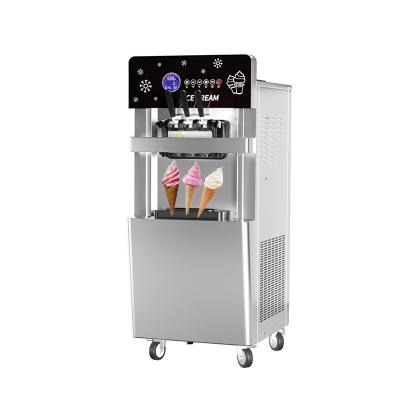 China Serve More Customers with 40L/H Countertop Soft Ice Cream Machine and 6L *2 Hoppers for sale