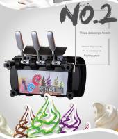 China Commercial Soft Ice Cream Maker Machine with Stainless Steel and Milk Raw Material for sale