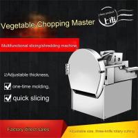 China Powerful 1300W Electric Vegetable Dicer Industrial Stainless Steel Shredding Machine for sale