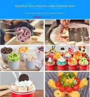 China Food Beverage Shops Fried Ice Cream Machine with and Rapid Refrigeration Function for sale