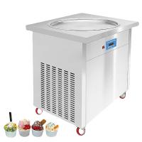 China Rapid Refrigeration Fried Ice Cream Roll Machine Easy Operation and Various Flavors for sale