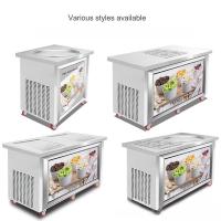 China Multi-Flavors Fried Ice Cream Roll Machine with 1.3KW Power and Multi-Functional for sale