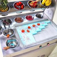China Sustainable Fresh Fruit Yogurt Ice Cream Roll Machine for Personalized Rolls for sale