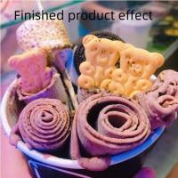 China 1.1KW Stainless Steel Ice Cream Roll Machine for Making Different Flavors Efficiently for sale