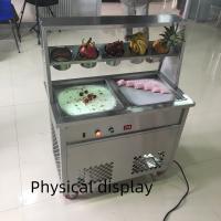 China Create Unique and Delicious Ice Rolls with Our Multifunction Fried Ice Cream Roll Machine for sale