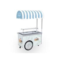 China Commercial Catering Stainess Steel Ice Cream Display Cabinet Freezer for Food Truck for sale