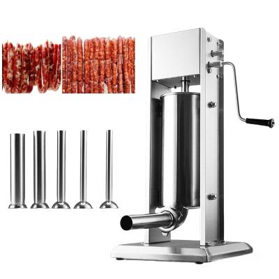 China Food Grade 11 KG Vertical Manual German Sausage Stuffer for Restaurant and Catering for sale