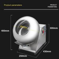 China Sustainable Small Chocolate Coating Machine with Heated Dryer Long-Lasting Performance for sale