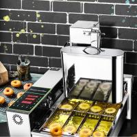 China 5000 Donuts Per Hour 304 Stainless Steel Donut Fryer with Digital Display and Timer for sale