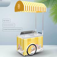 China Outdoor Mobile Freezer Ice Cream Cart for Food Beverage Shops in High Demand for sale