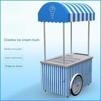 China Outdoor Ice Cream Business Electric Power High Capacity Coffee/Drink/Ice Slush Cart for sale