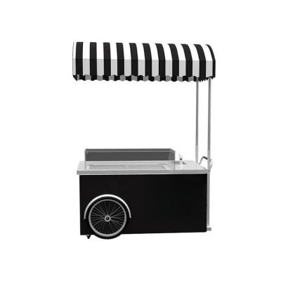 China 200 KG Ice Cream Food Truck with Coffee/Drink/Ice Slush Cart Function in Gelato Cart for sale