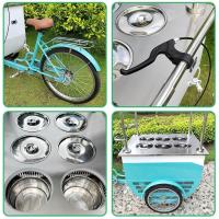 China After-sales service Online support Outdoor Commercial Removable Gelato Cart with Bike for sale