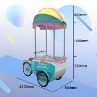China Other Beautiful Gelato Cart with Bike Voltage 220V/110V Customizable for sale