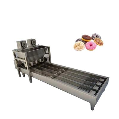 China 304 Stainless Steel Automatic Commercial 4 Rows Mochi Donut Fryer for Snack Food for sale