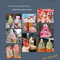 China Retail 100 KG Small Ice Cream Making Machine for Powder and Milk 6L*2 Capacity 2600w Power for sale