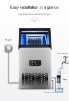 China 28 kg Portable Ice Making Machine for Coffee Shop Air Cooling Intelligent Control for sale