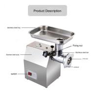 China Commercial 304 Stainless Steel Meat Grinder Machine Power 850W with Sausage Stuffer for sale