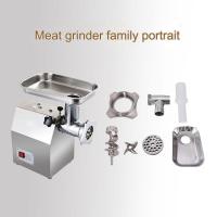 China Commercial 304 Stainless Steel Meat Grinder Machine Power 850W with Sausage Stuffer for sale