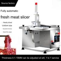 China Commercial 304 Stainless Steel Electric Cutting Automatic Meat Slicer with 2.2kw Power for sale
