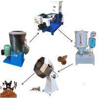 China High Productivity 280 kg Full Production Line Dog Food Making Machine Pellet Extruder for sale