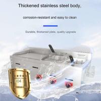China Restaurant Brosted Chicken Fryed Machine 36.3kg Super Fast Heating Speed Metal Burner for sale