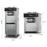 China 220v Soft Ice Cream Machine for Home Restaurant 6L *2 Hopper Volume 15 Days Delivery for sale