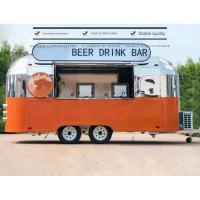 China Fast Food Trailer With Eletric Power Source Stainless Steel Manufacturing Food Truck for sale